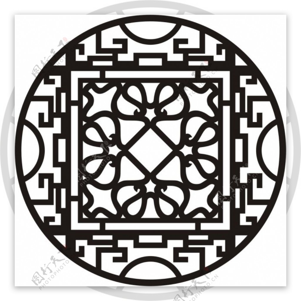 木雕花系列B046图片素材-编号06270859-图行天下