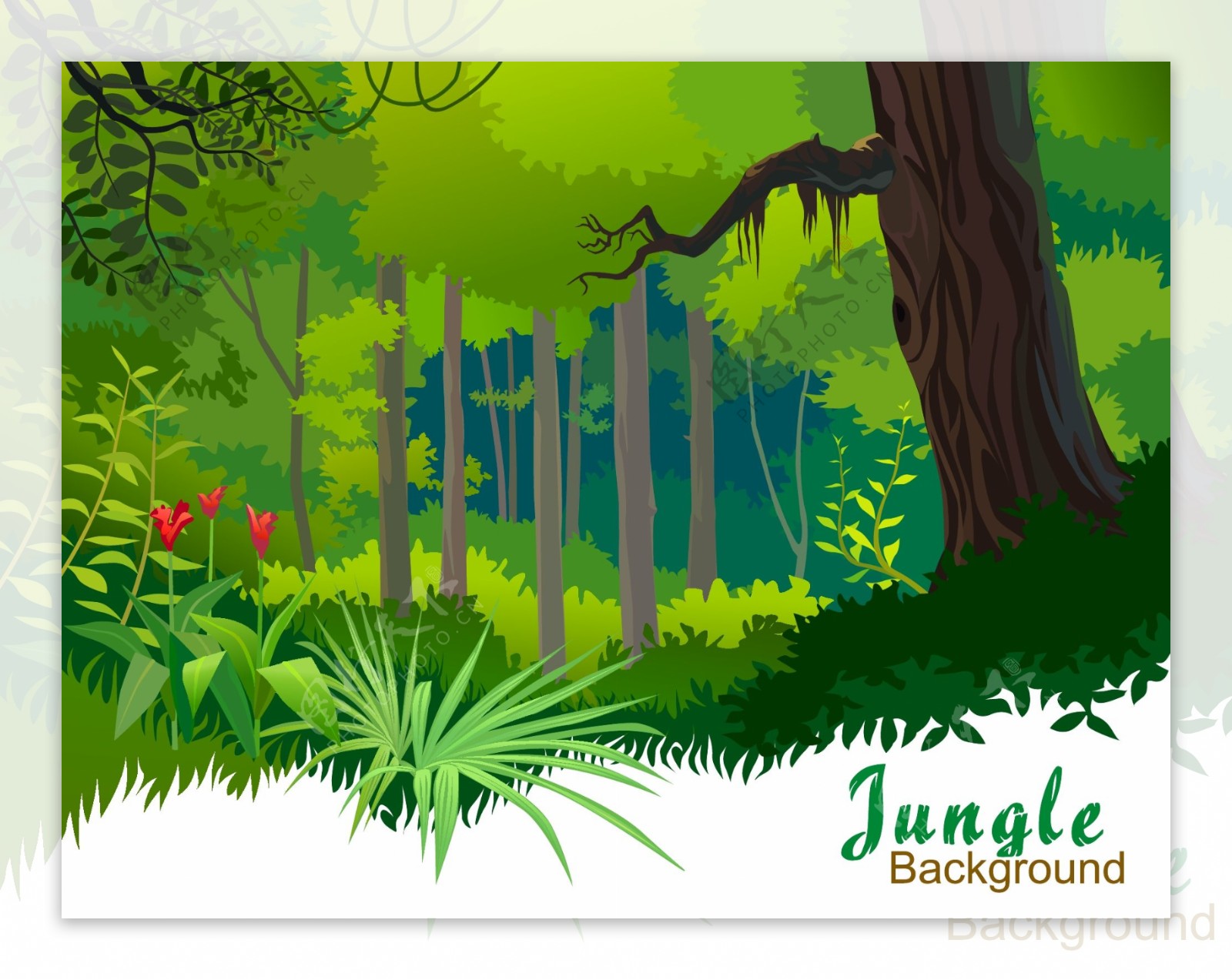 卡通森林图片素材-编号09114829-图行天下