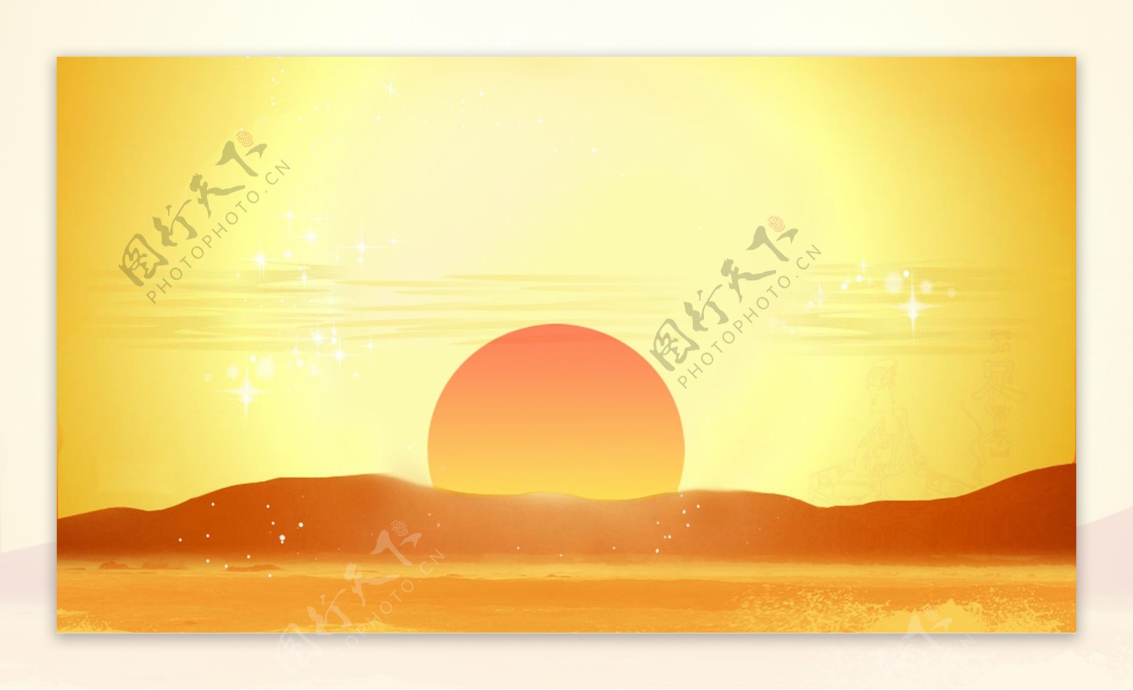 夕阳背景图片素材-编号10315599-图行天下