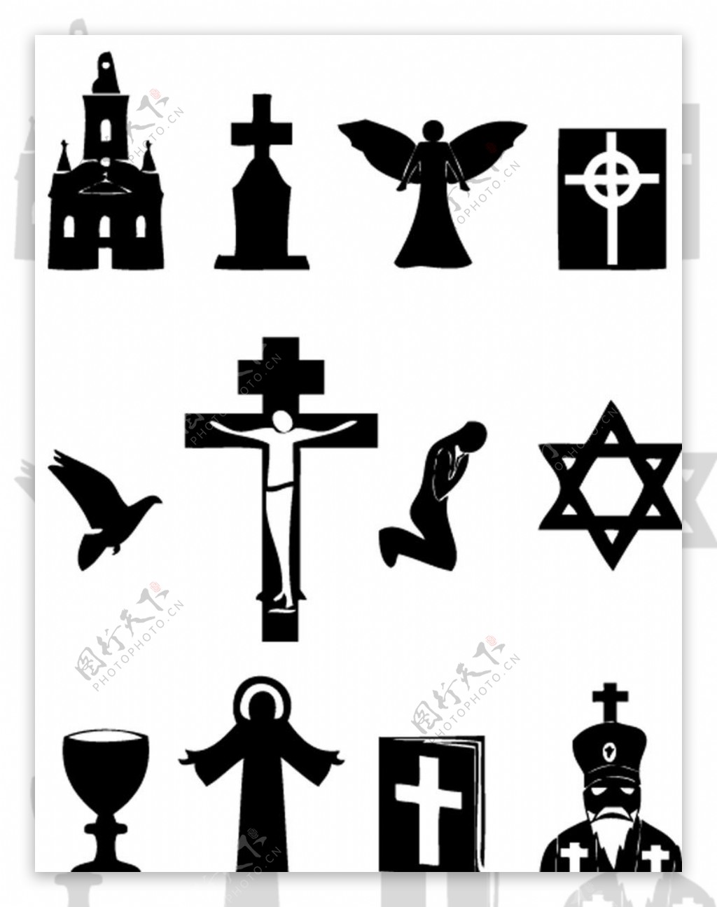 耶稣十字架图片素材-编号11295539-图行天下