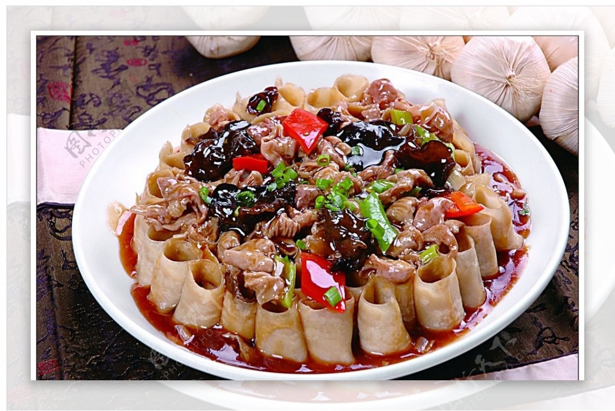 肥肠浇莜面图片素材-编号12624499-图行天下