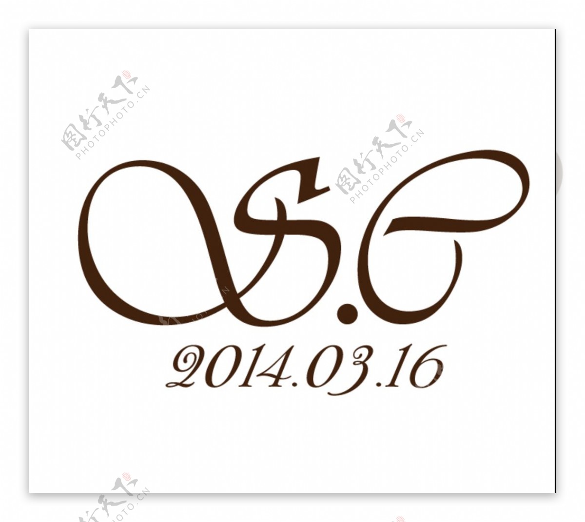 婚礼logo图片素材-编号12728729-图行天下