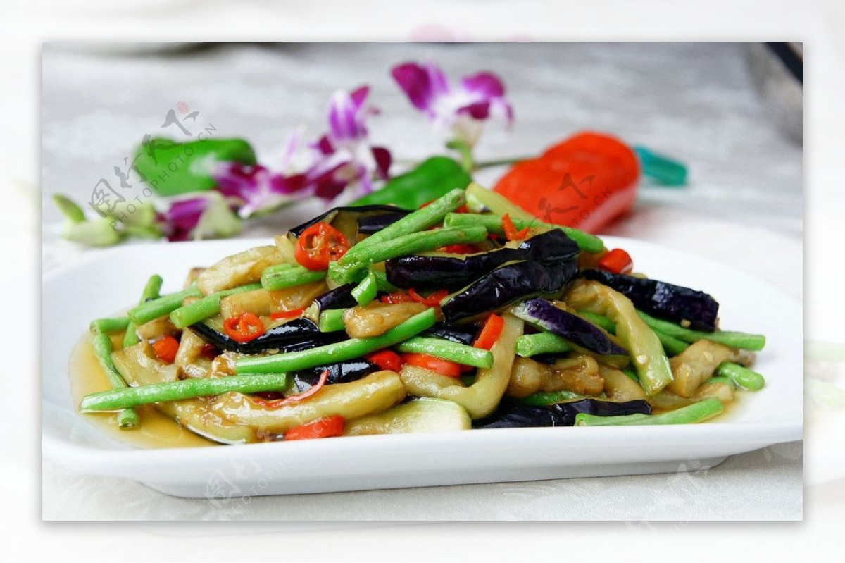 茄子豇豆图片素材-编号13264379-图行天下