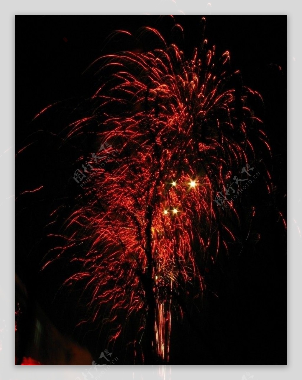 红色烟花图片素材-编号13642439-图行天下