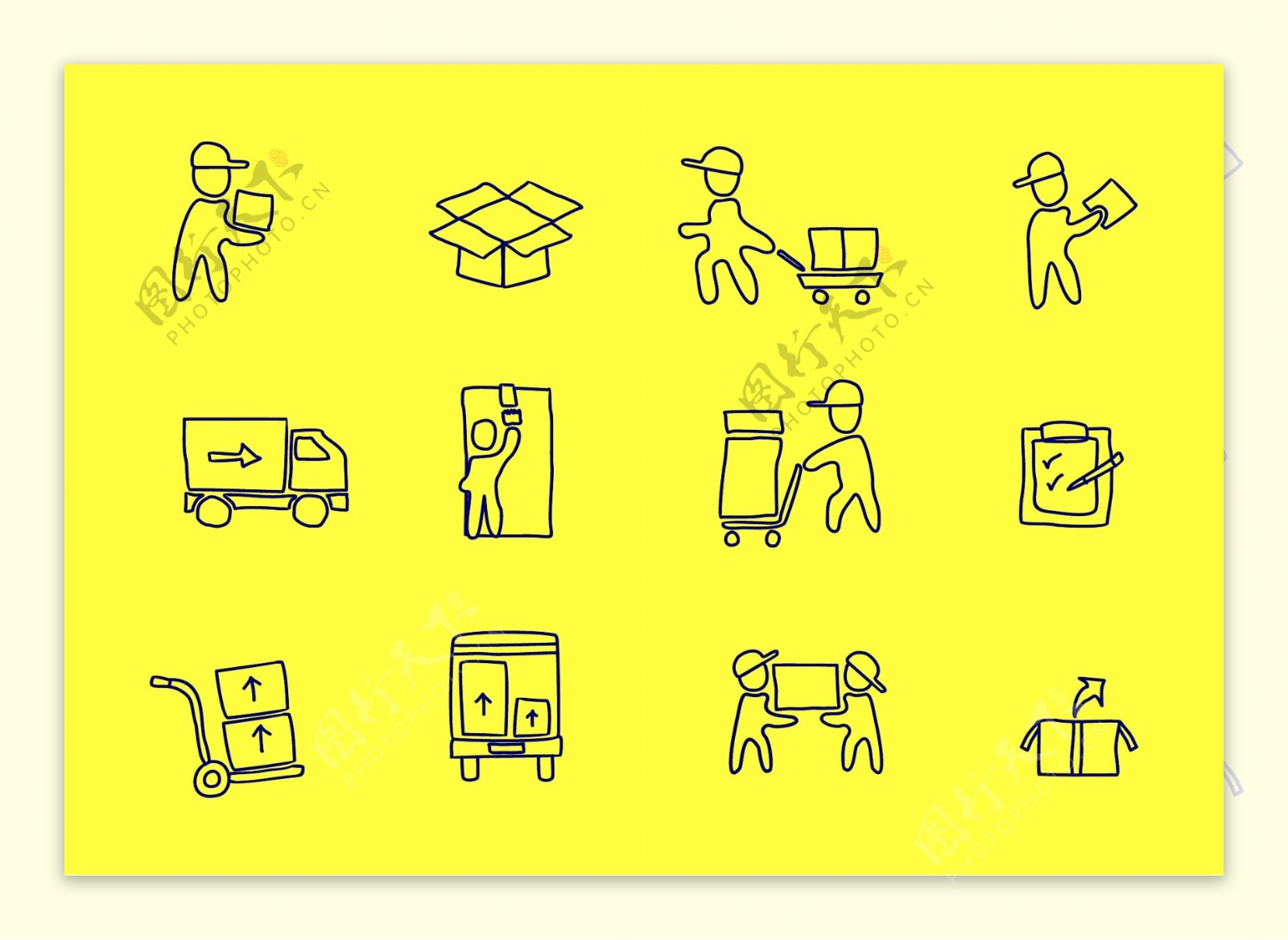 搬运图标图片素材-编号24962119-图行天下