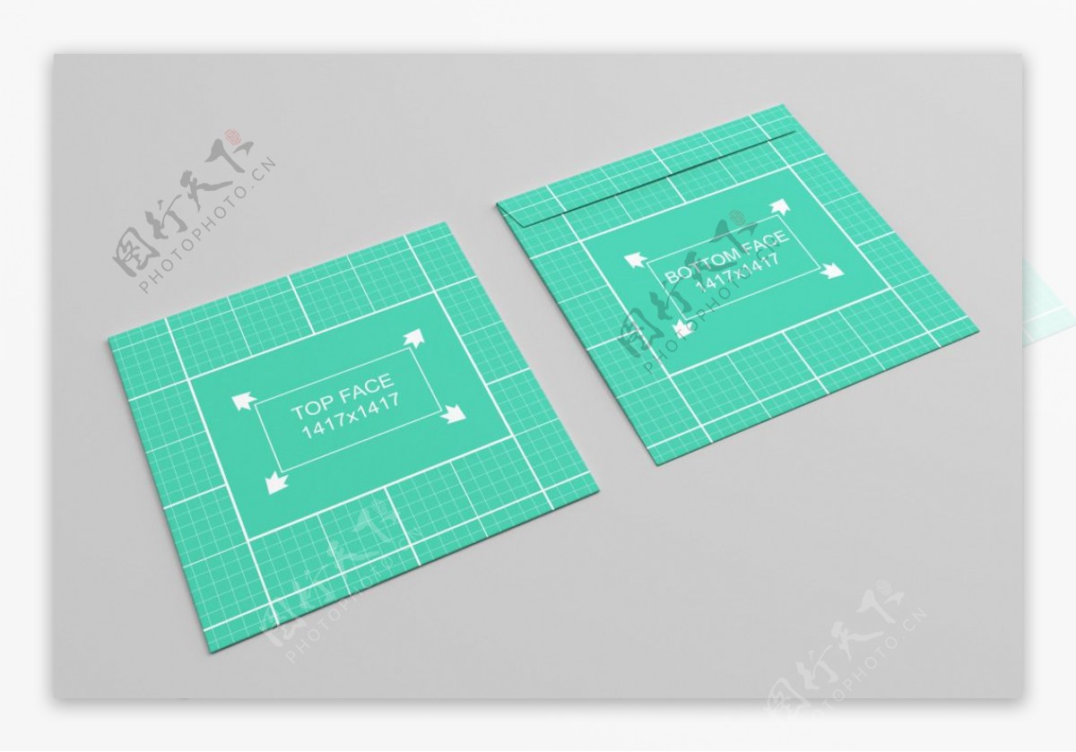 方形文件袋样机图片素材-编号25980219-图行天下