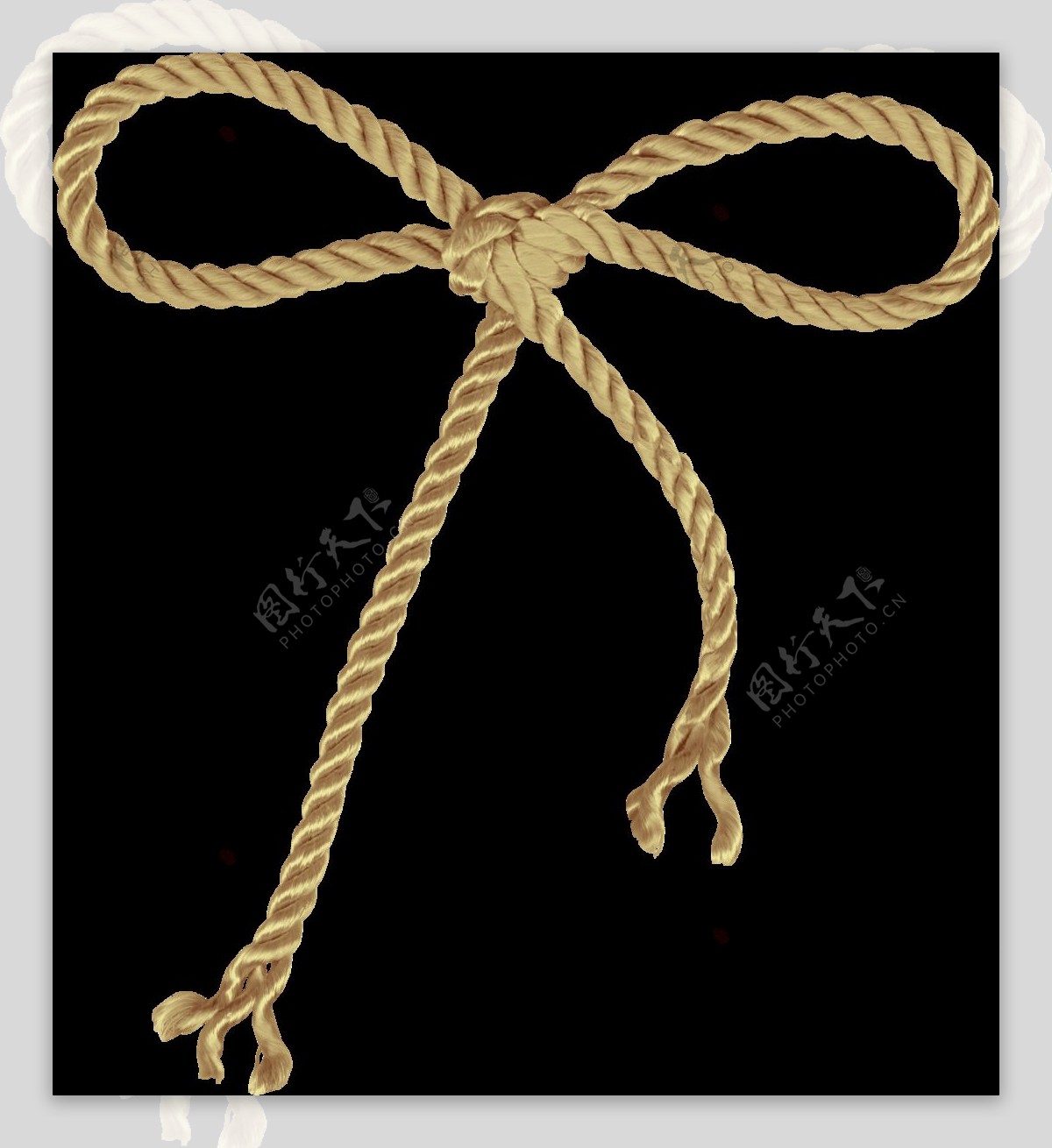 棕色打结的绳索免抠png透明图层图片素材-编号28984219-图行天下
