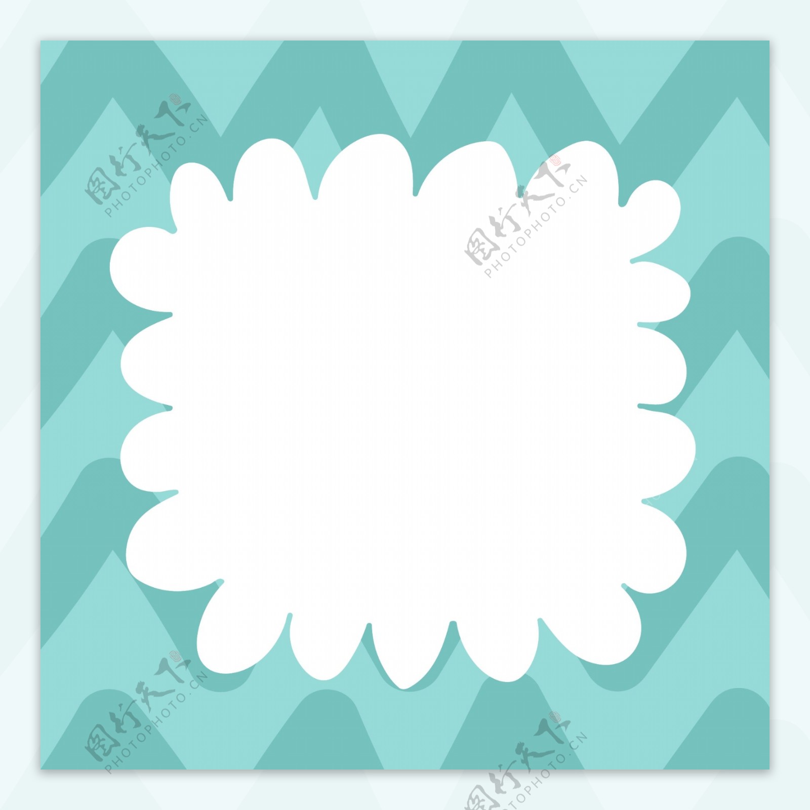 蓝色边框空白背景图图片素材-编号29680089-图行天下