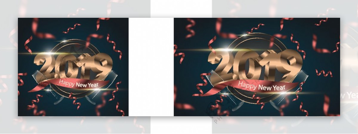 2019新年海报设计猪年图片素材-编号31330409-图行天下