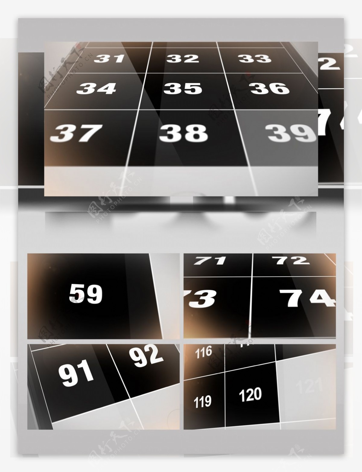 超多图片分格组合展示ae工程图片素材-编号31479469-图行天下